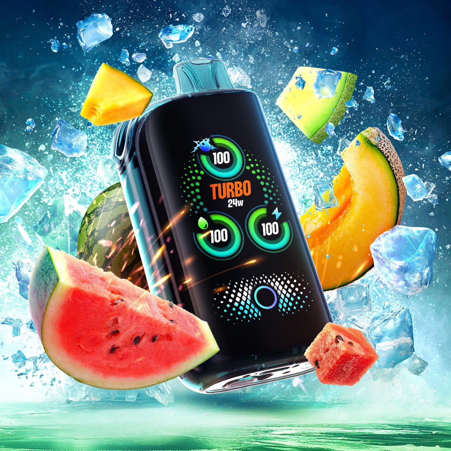 Drip'n X Fasta Blast Watermelon Cantaloupe Honeydew Ice – 30,000 Puff ...